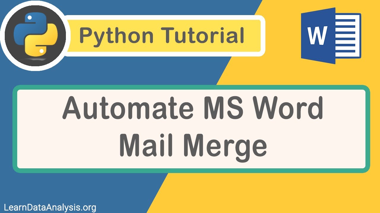 How to Automate Microsoft Word Mail Merge with Python