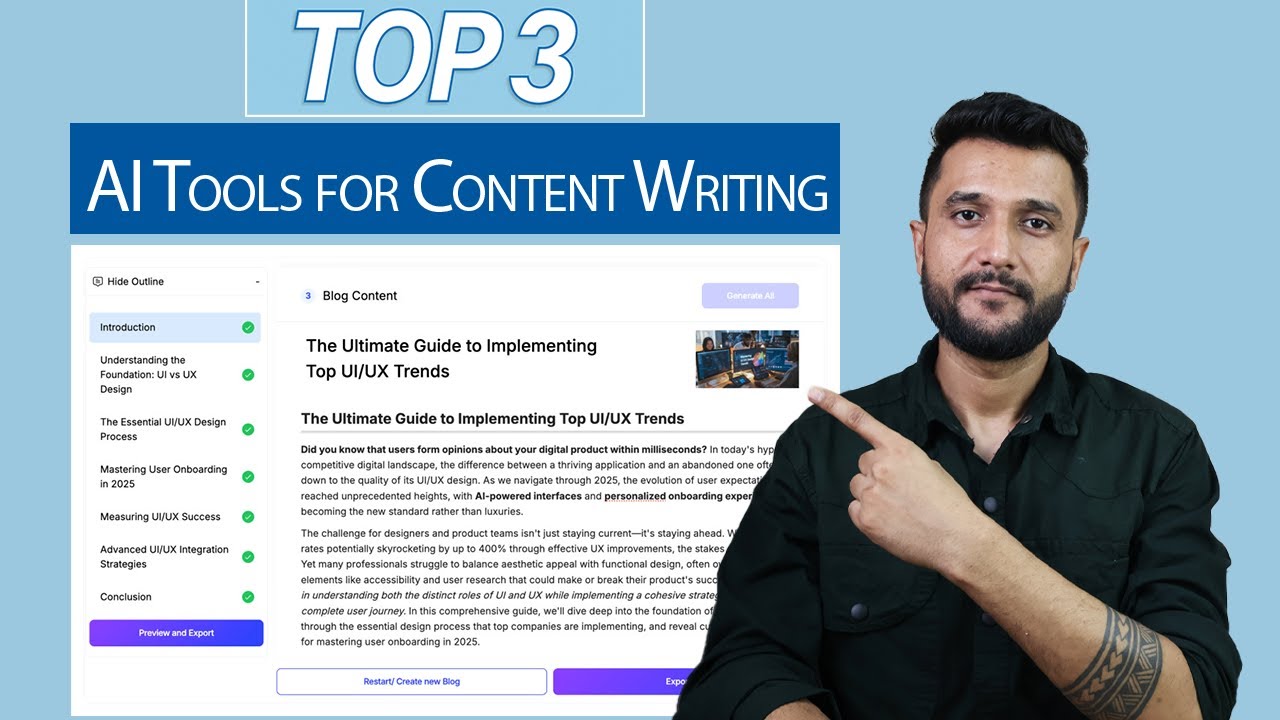 Top 3 AI Tools for Content Writing (That Create SEO Blogs in Minutes