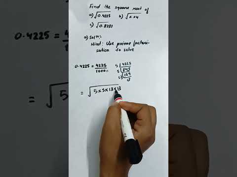 Square root of 0.4225? √0.4225=0.65 how to find it?? #simplify # roots#decimals