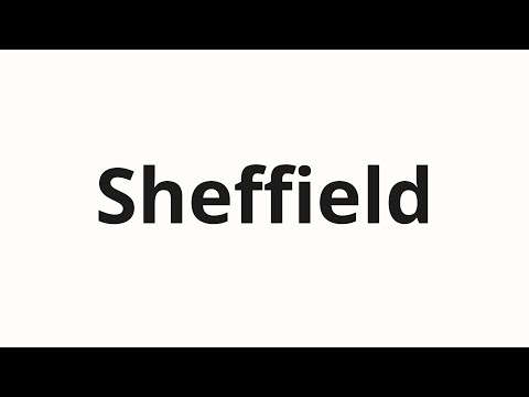 How to pronounce Sheffield