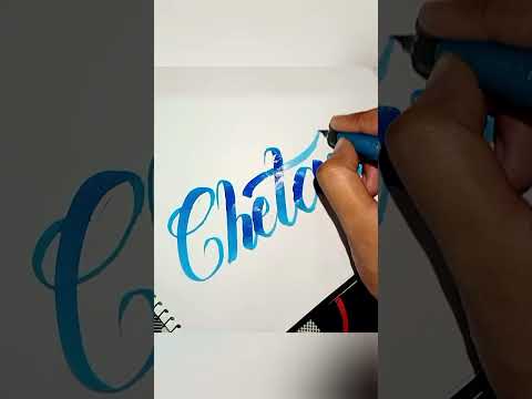 'Chetan' name writing #short #calligraphyname