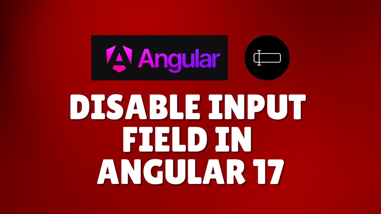 How to disable input field in Angular 17?