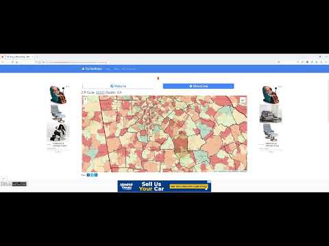 Georgia ZIP Code Map