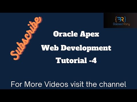 Oracle Apex Tutorial - 4 (Add Icons From The Course Table)