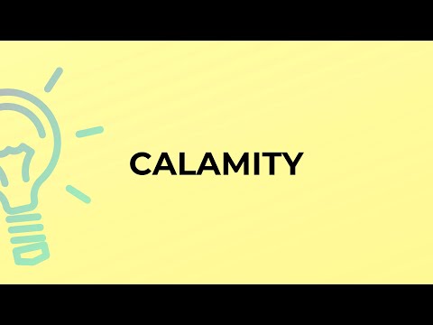 What is the meaning of the word CALAMITY?
