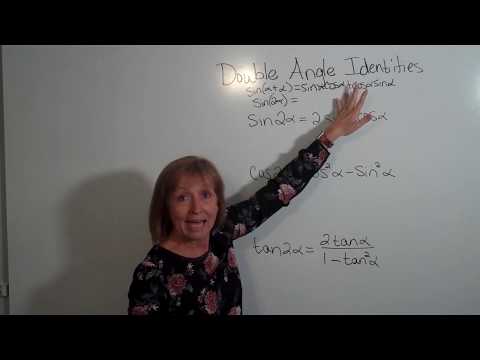 What are the double angle trig identities?