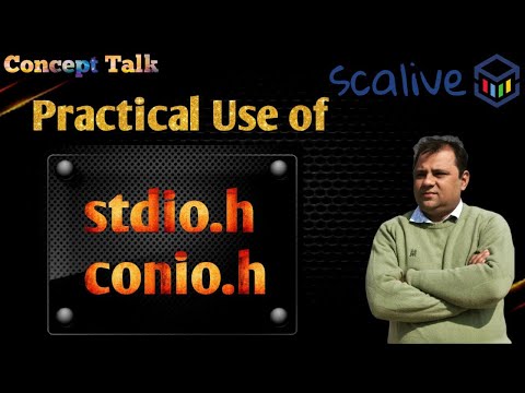 What is the diff. between "stdio.h" and "conio.h" || #Shorts #SCALive #MrSachinKapoor