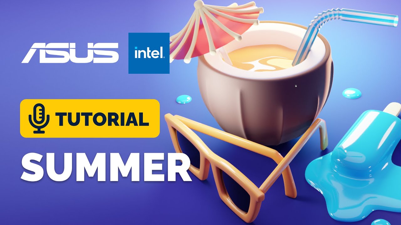 Blender Summer Illustration Tutorial | Polygon Runway