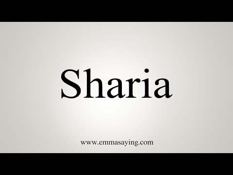 How To Say Sharia