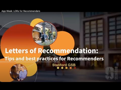App Week: LORs for Recommenders