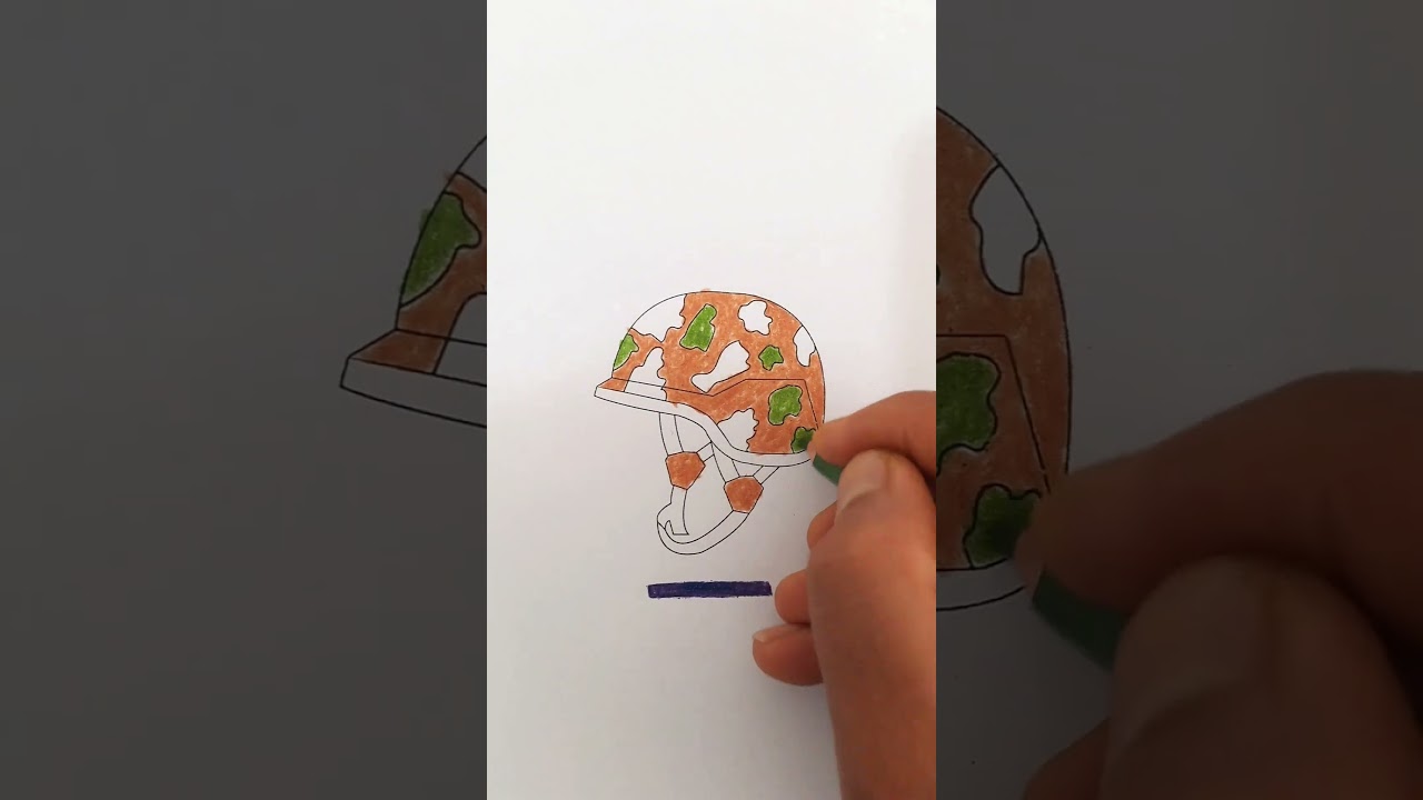 coloring page military hat #shorts #coloring #art #drawing