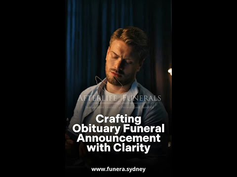 Crafting Obituary Funeral Announcement with Clarity
