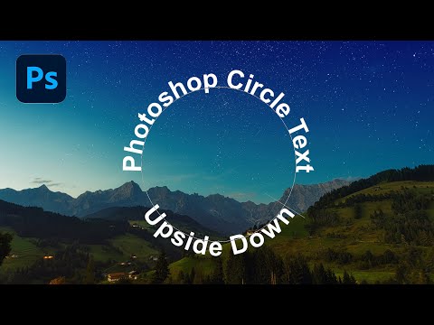 How to create text in circle upside down in Photoshop