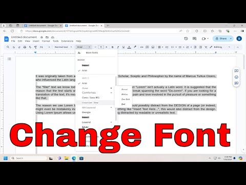 How to Change The Font in Google Docs [Guide]