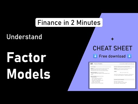 ✅ Factor Models Explained in 2 Minutes! 📊🔥 + Free Cheat Sheet | CAPM, Fama-French & More