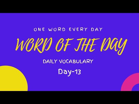 Word of the day || what is Arduous || Day-13 ||