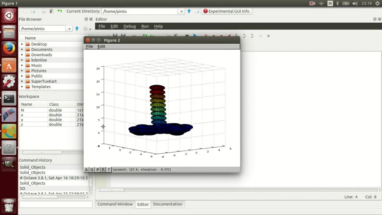 How to create 3D solid objects in GNU Octave
