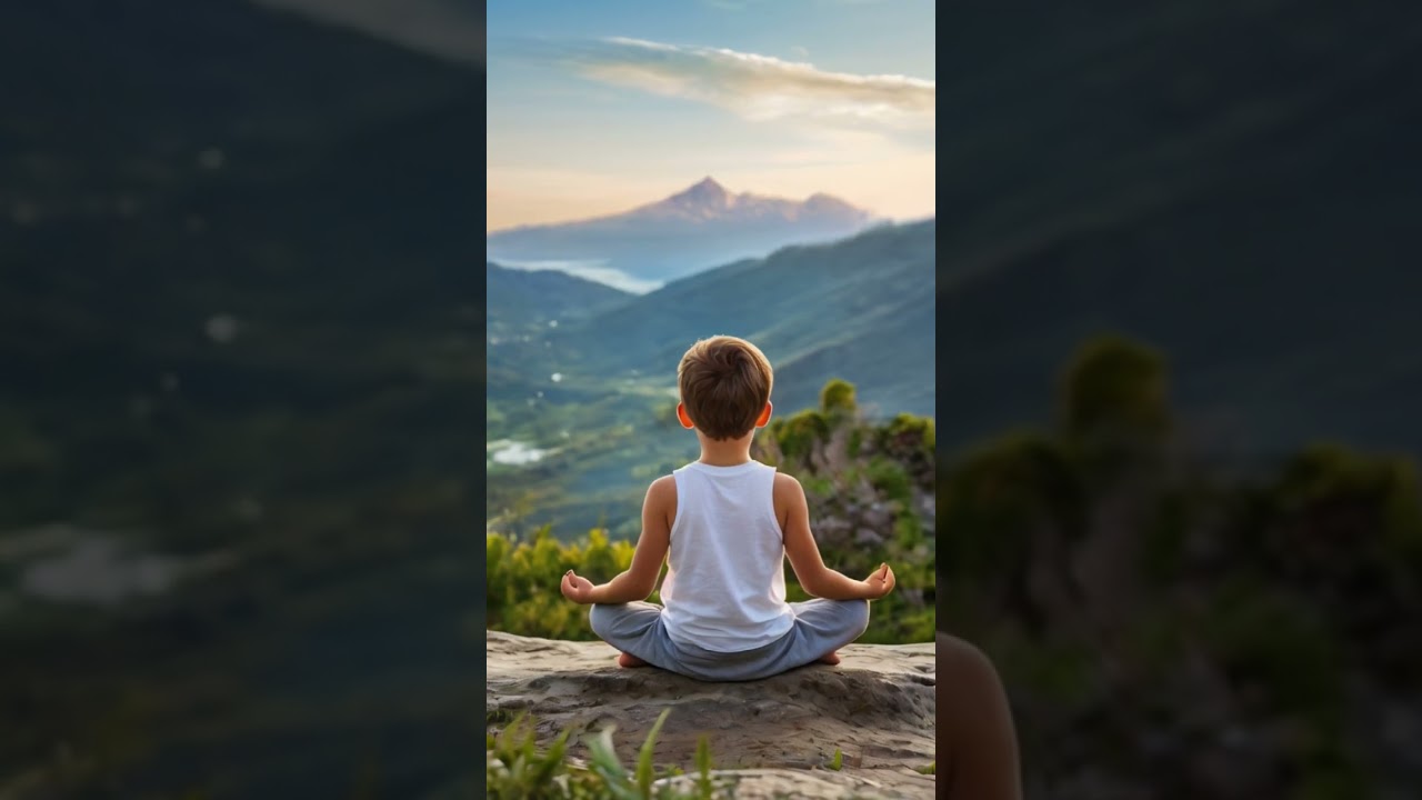 AI Generated Video | Peaceful Meditation on a Hill | Beautiful Nature Background with Relaxing Music