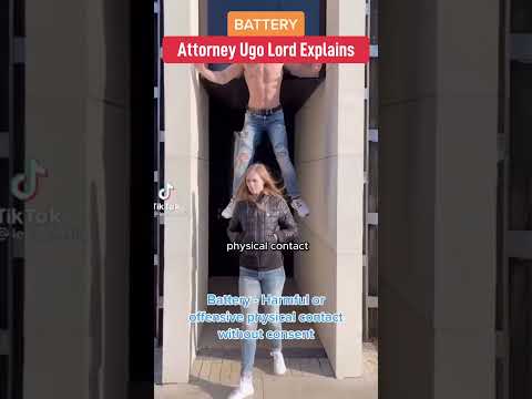 What is the difference between “assault” and “battery“? Attorney Ugo Lord explains! #shorts