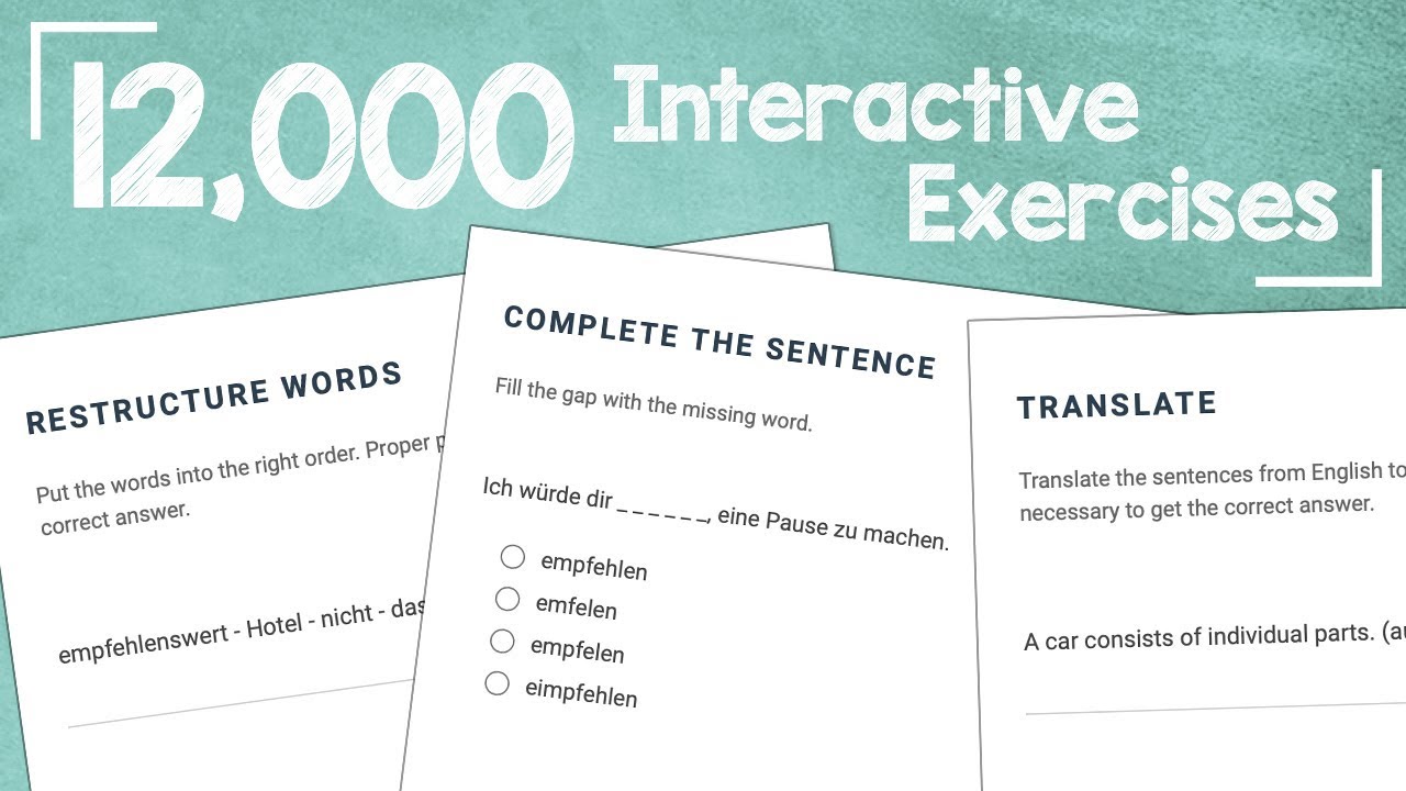 Find 12,000+ Interactive Exercises & 600+ Worksheets in our App (Details below)