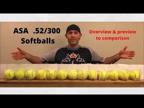 .52/300 ASA Slow Pitch Softballs - Overview and Preview to Comparison