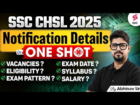 SSC CHSL Notification 2025 | CHSL 2025 Post, Salary, Eligibility, Syllabus | Details by Abhinav Sir
