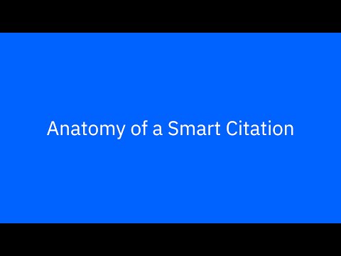 Anatomy of a Smart Citation