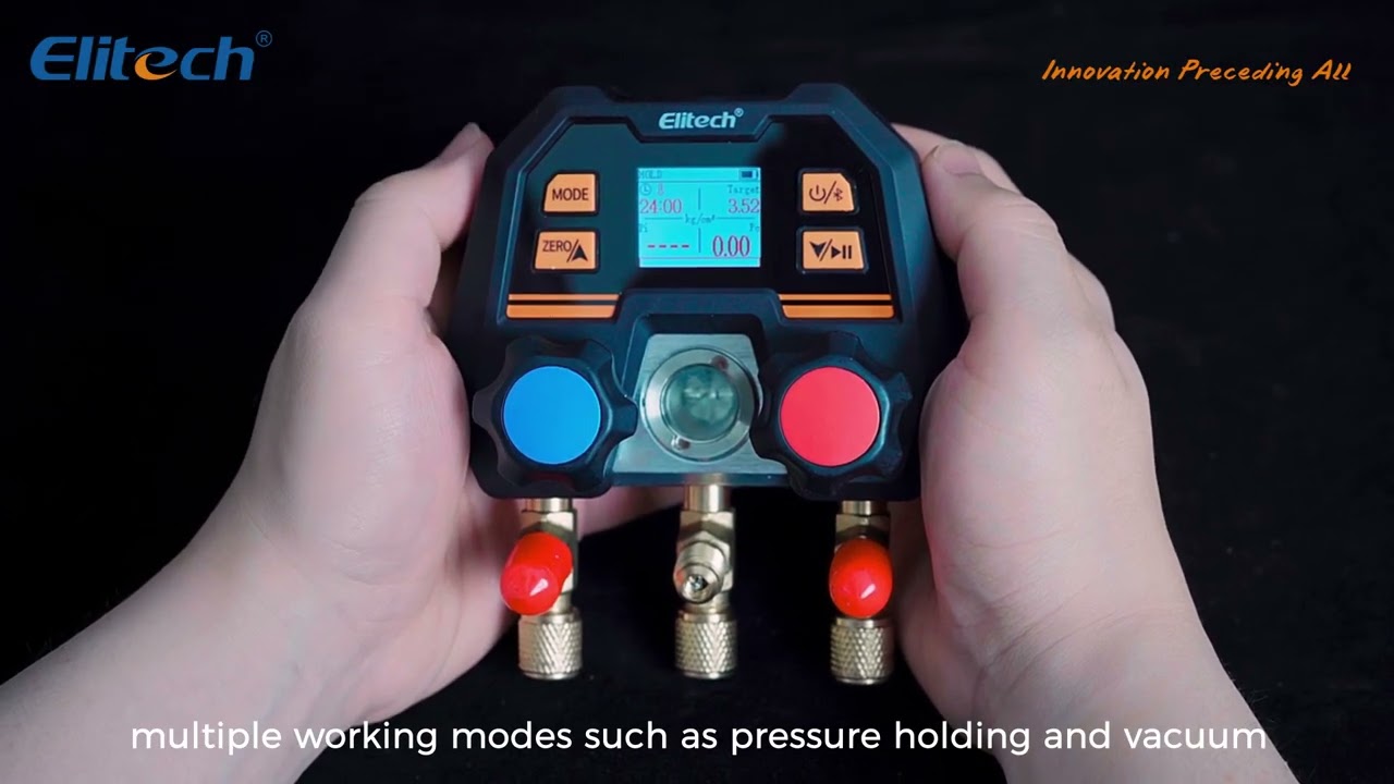 Elitech Smart Manifold Gauge – the next-gen innovation in HVACR diagnostics.