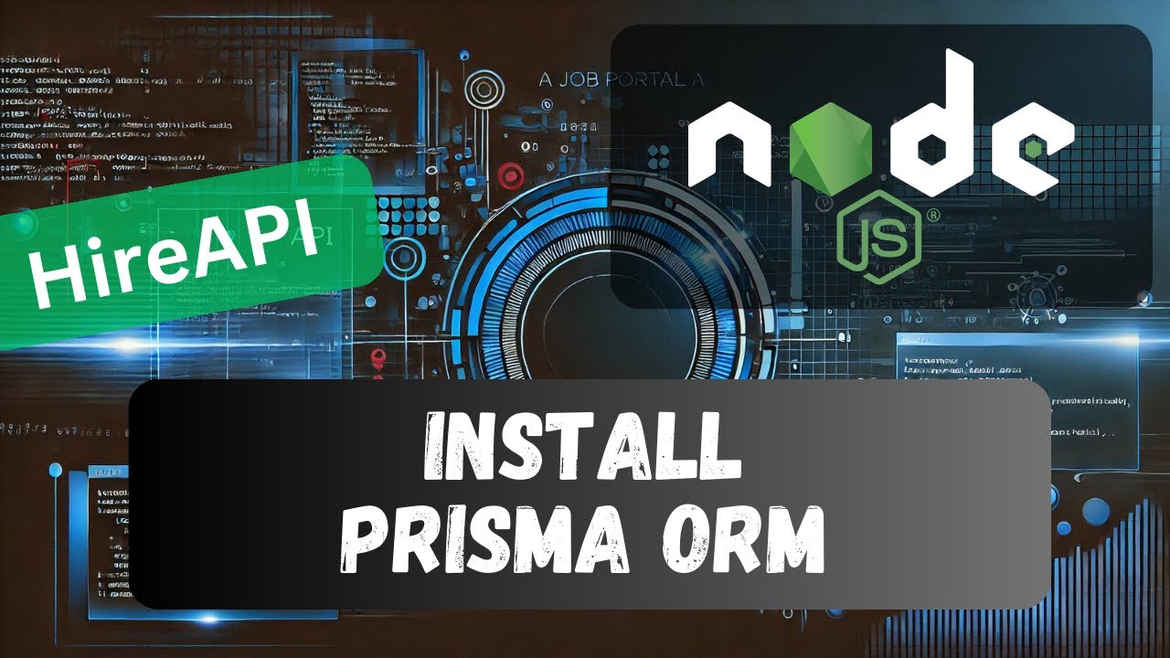 7. Install Prisma ORM and connect Postgresql to Node API Project