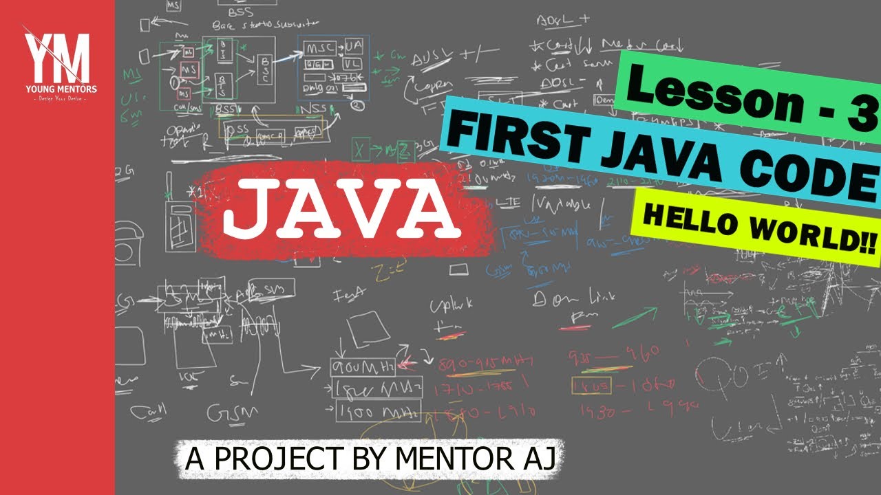 Lesson 3 | First java program | Hello world in java | Java (Sinhala)