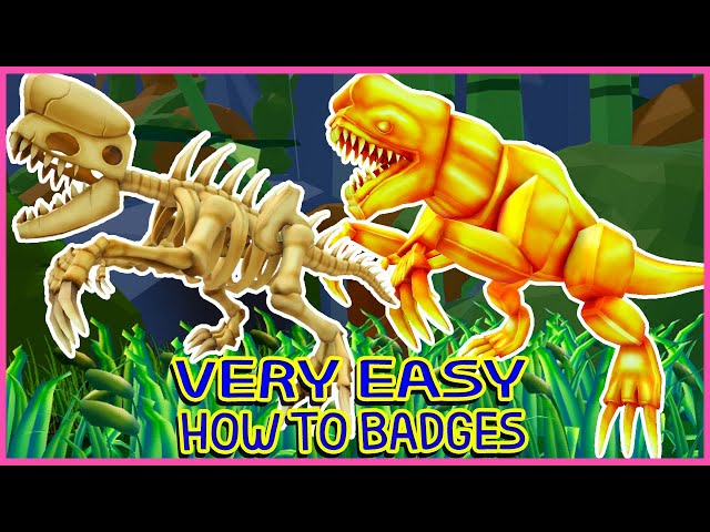 Roblox Update - How to get D-REX Gold And D-REX Fossil Badges in Morph ...