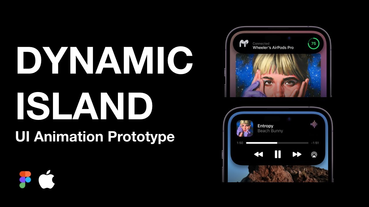 Dynamic Island Notch Design with Interactive Components in Figma | iPhone 14 Pro Mockup | Tutorial |