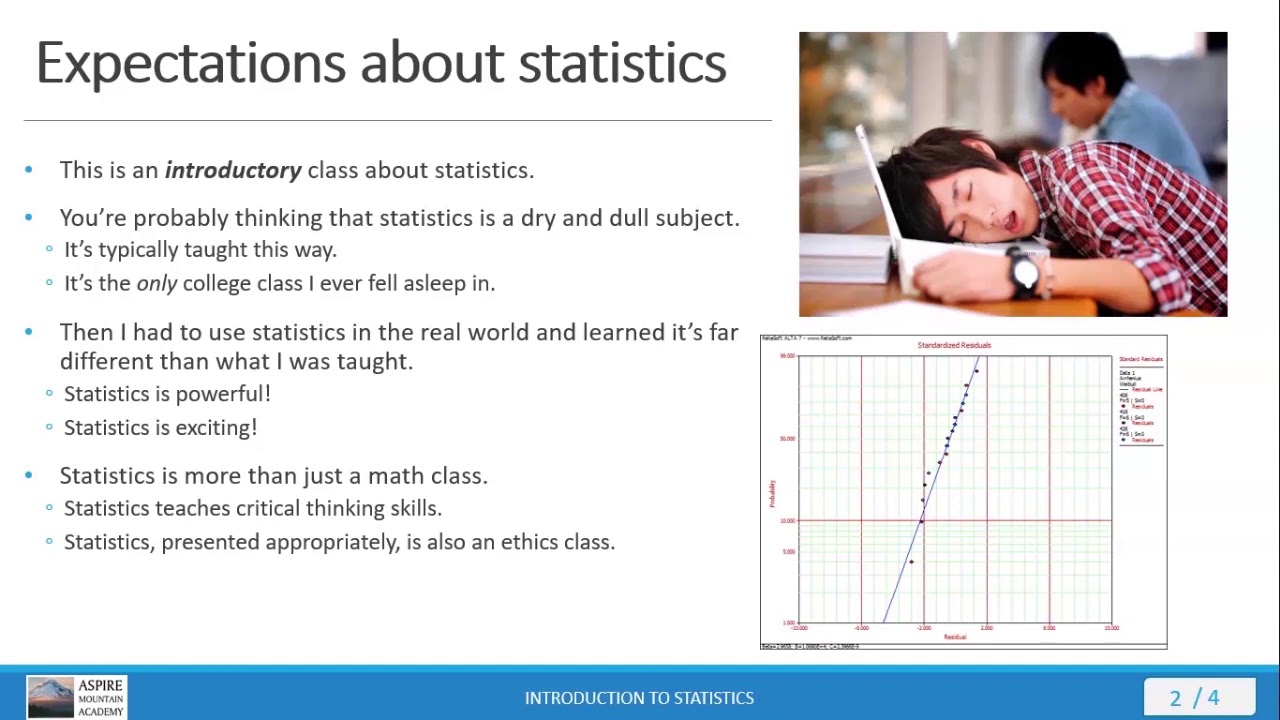 Stat 101 Lecture 0.0.2 - Course Expectations