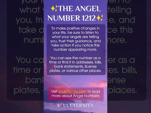 The Angel Number 1212 #angelnumbers #1212 #angelmessages #spirituality #angels #souleternity