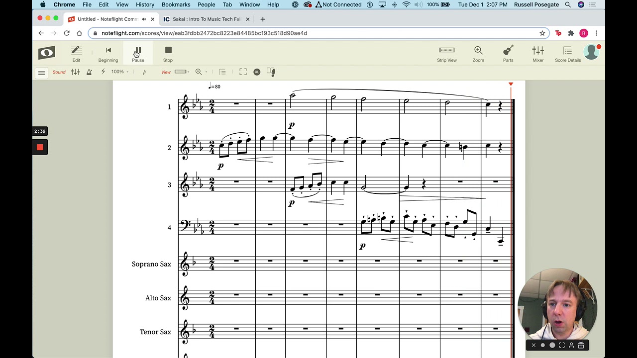 Noteflight  Importing, creating an ensemble, cut and paste