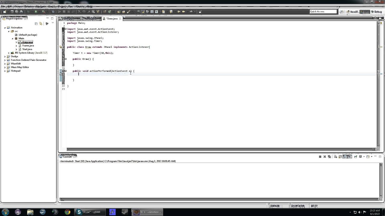 Animation with Graphics - Java