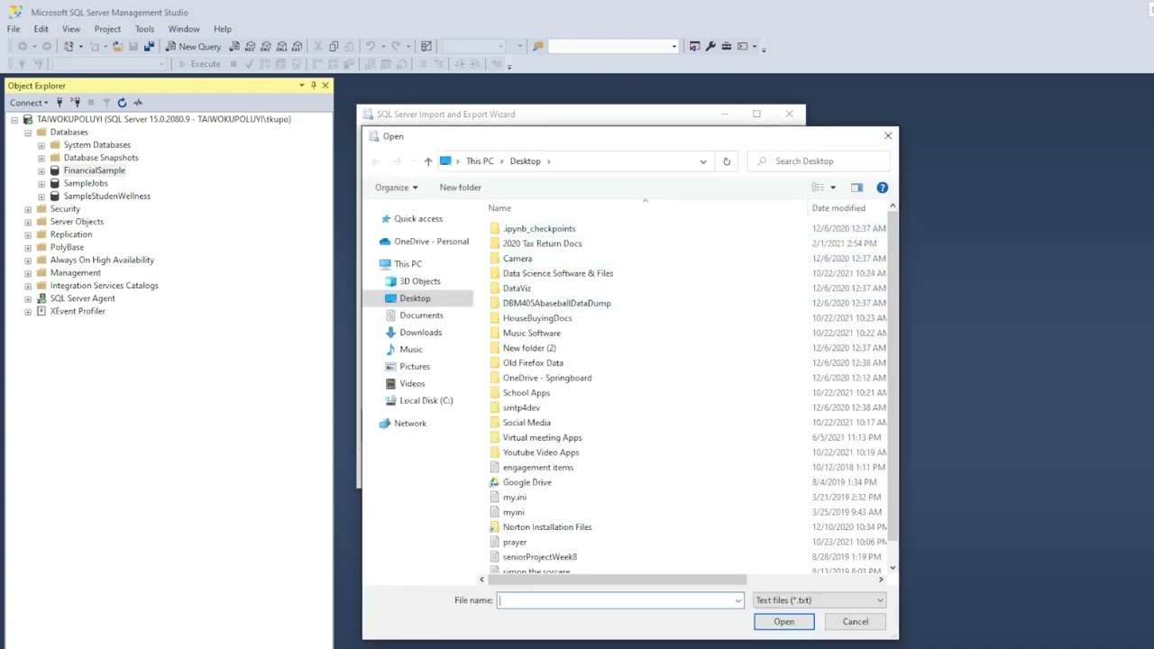 The secret to effortlessly importing csv files into SSMS #sql #sqlserver