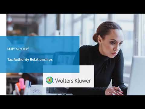 CCH® SureTax® Tax Authority Relationships