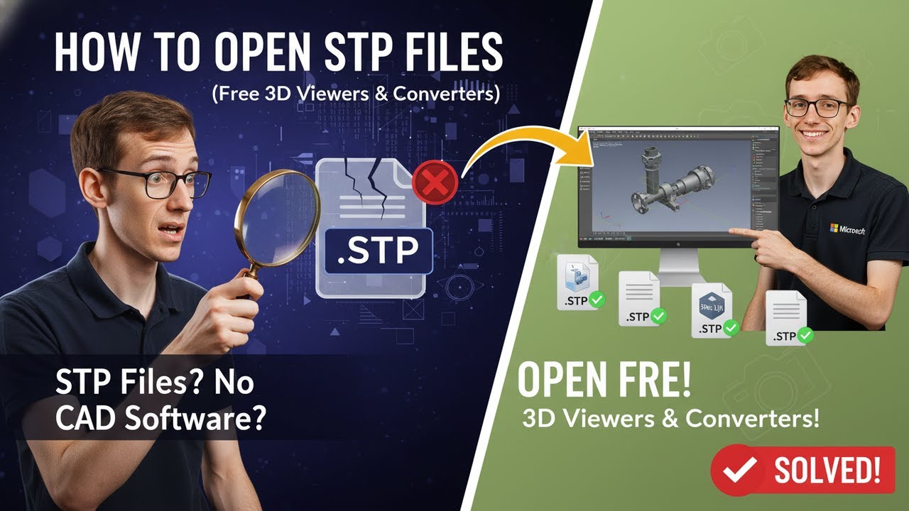How to Open STP (STEP) Files with Free 3D Viewers