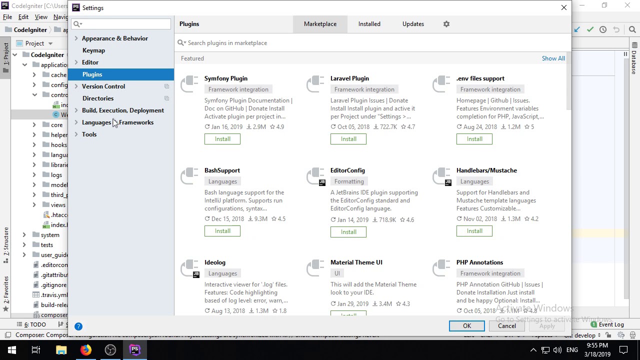 CodeIgniter PhpStorm plugin: Setup and usage