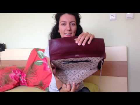 Oxblood Envelope Purse with Chain Strap, Genuine Leather Evening Clutch Wallet
