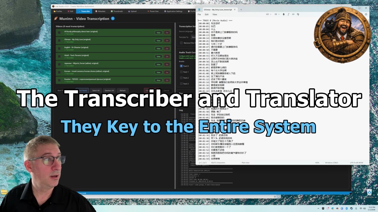 Loki Studio Transcription Tools: Transcription and Multilingual translations at the push of a button