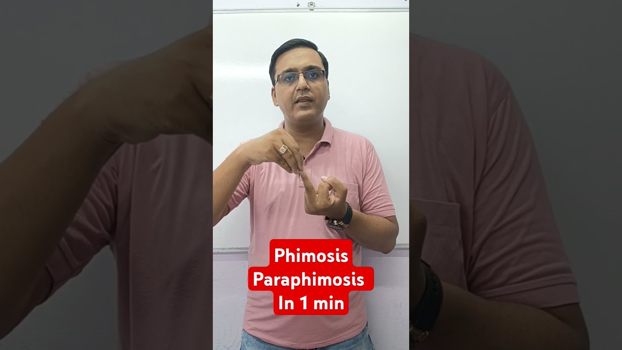 Phimosis Paraphimosis in 1 min.#medical #biology #science #phimosis   @RinkeshPariyani