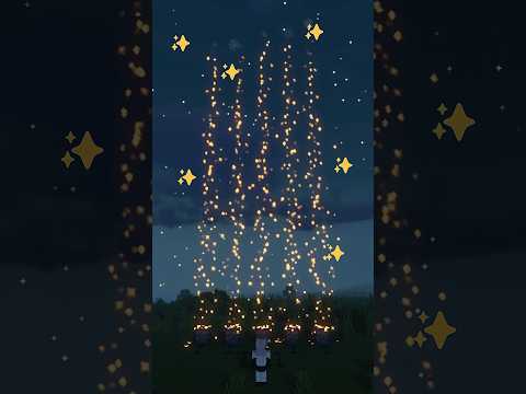 Minecraft Firework Auto Launcher Machine Is INSANE!🎆 #minecraft #minecrafttutorial