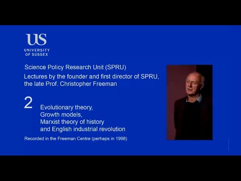 Christopher Freeman: Evolutionary theory, Growth models and Marxist theory of history (1998?)