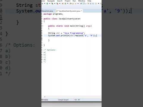 Java Programming Quiz Questions - Q27 - Java Interview Crackers #Shorts #Programming #Java
