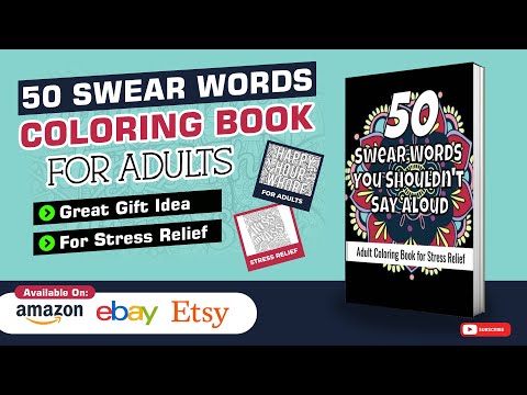 50 Swear words coloring book