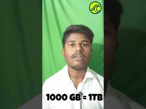 1TB = GB 1TB Kya Hota Hai #shortvideo #shorts