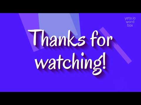 How to say "plaudits"! (High Quality Voices)