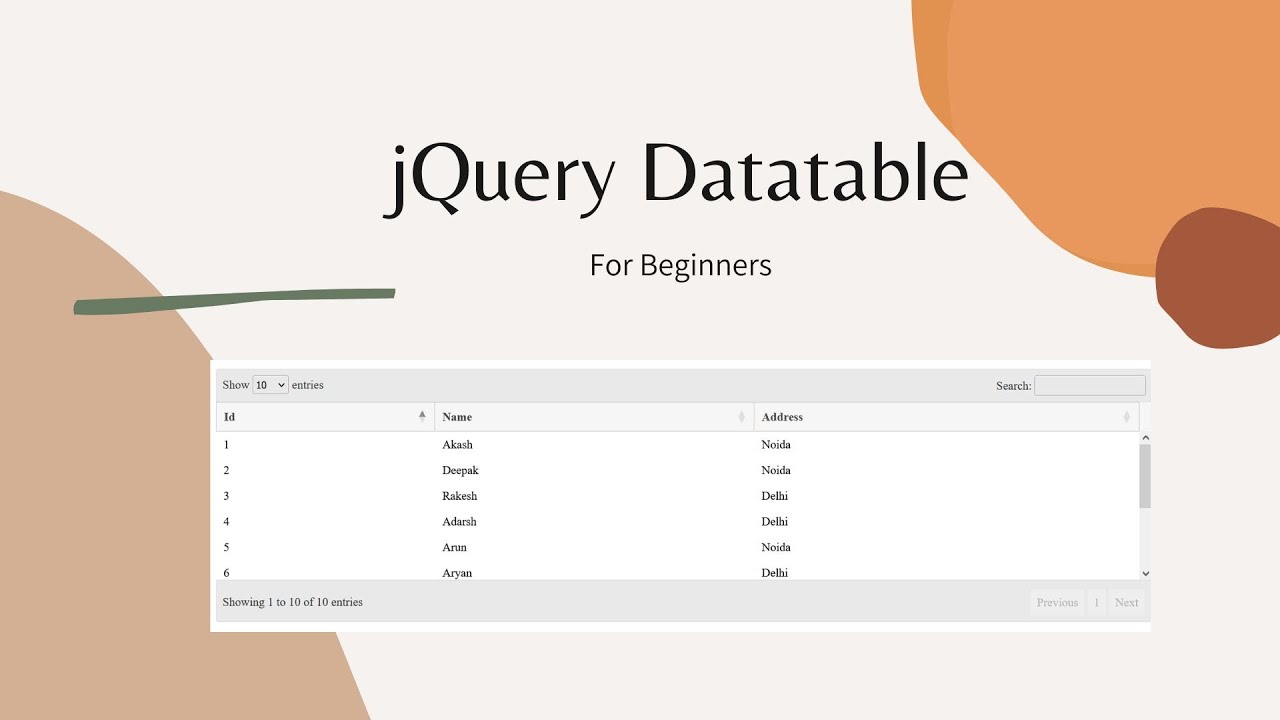 How to create high-performance tables using the jQuery DataTables plug-in ?(JSON Data in Datatables)